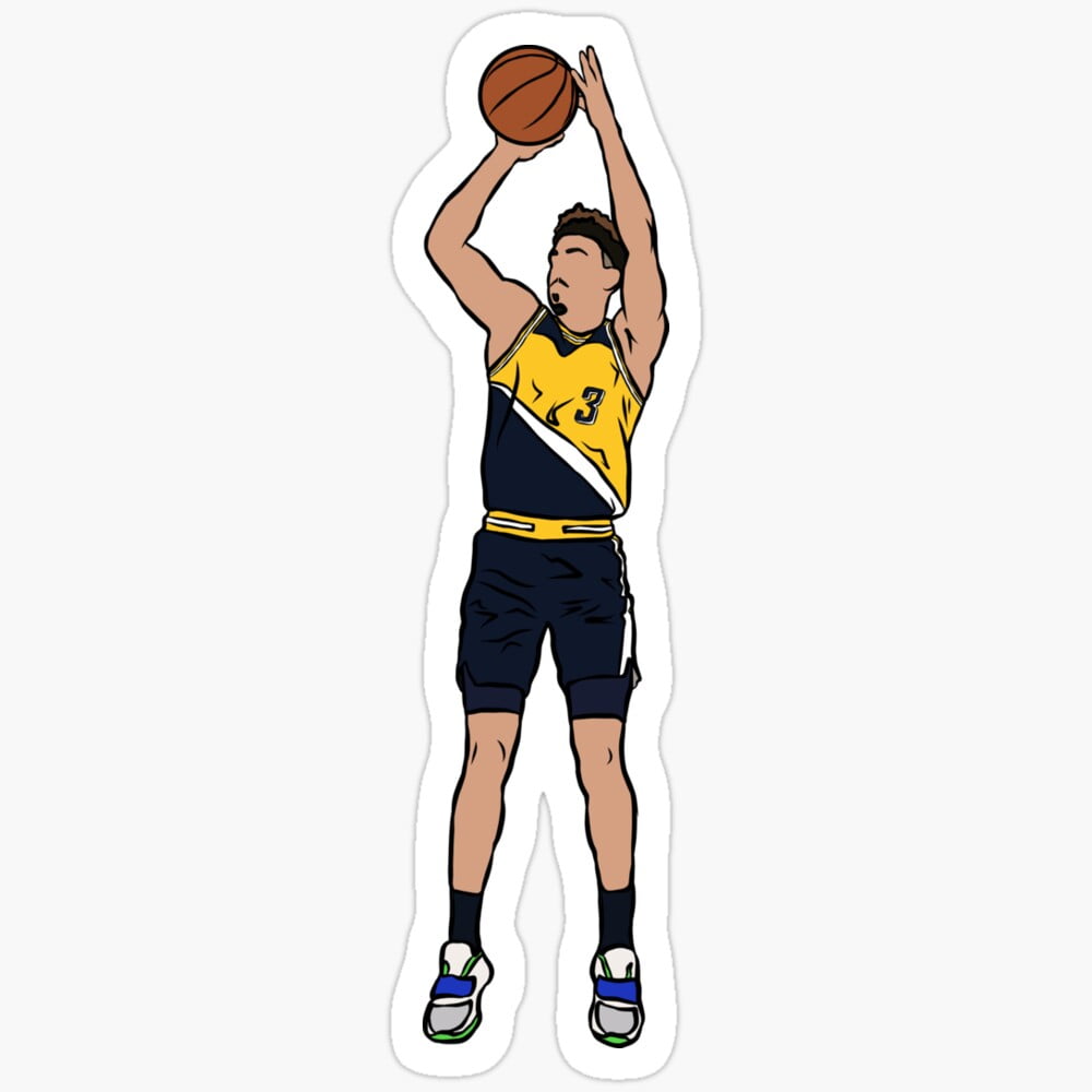 Kira Sticker - Chris Duarte Jumpshot Sticker - Single, Trio, Or Squad ...
