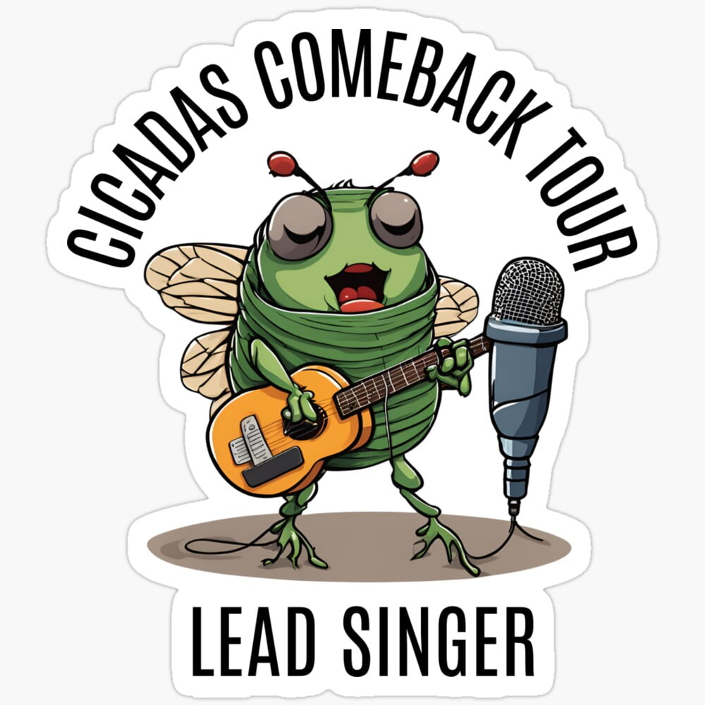Kira Sticker - Cicadas Comeback Tour Lead Singer Female Cicada Gift For ...