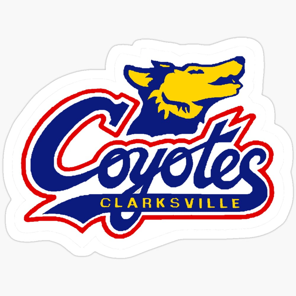 Kira Sticker - Clarksville Coyotes Logo Vintage Baseballperfect Sticker ...