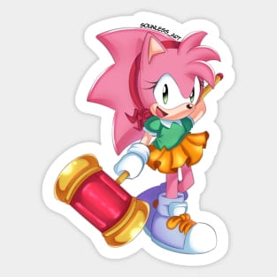 Kira Sticker With Classic Amy Sticker & Amy, Amy Rose, Game, Gaming ...