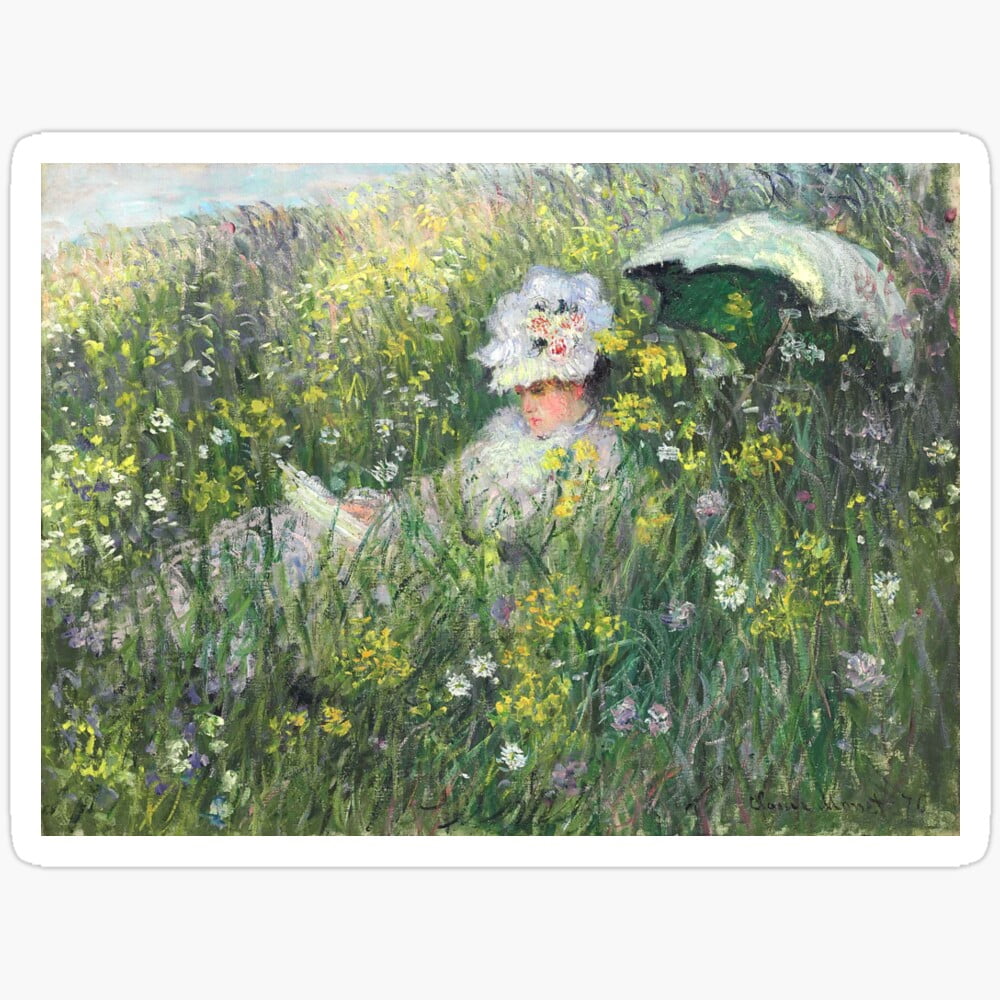 Kira Sticker Claude Monet Dans La Prairie Camille - Perfect Birthday ...