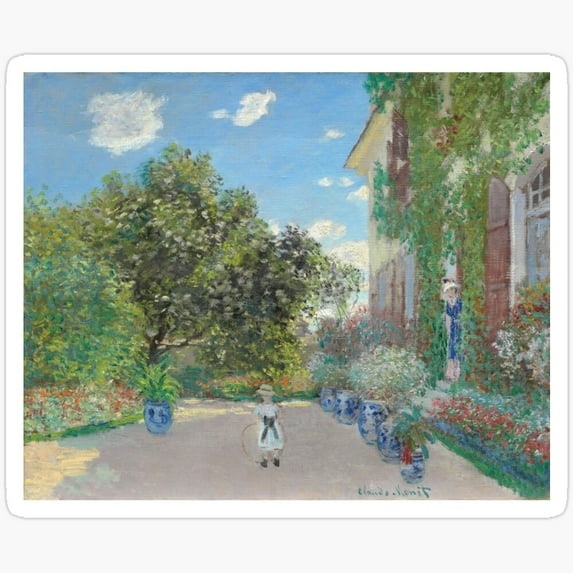 Kira Sticker Claude Monet The Artists House At Argenteuil - Perfect ...