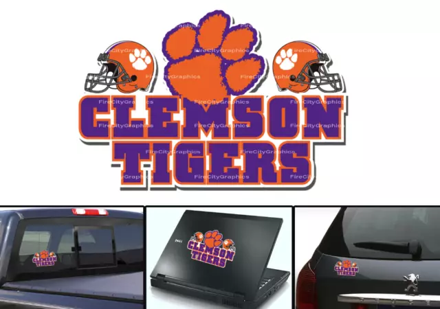 Kira Sticker With Clemson Detroit Baseball Team Decal Car Truck Window ...