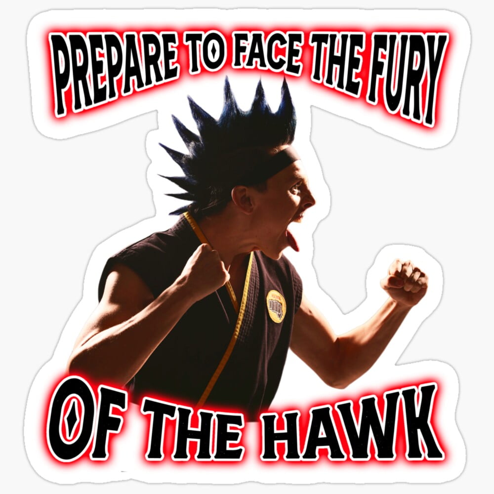 Kira Sticker - Cobra Kai Hawk Gift For You - Phone Stickers, Waterproof ...