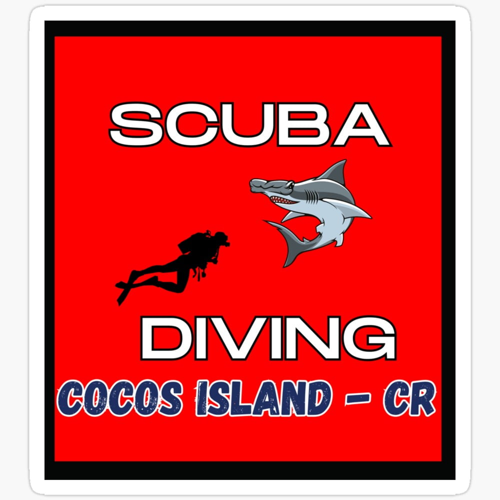 Kira Sticker - Cocos Islands Scuba Diving - Costa Rica Dive Gift For ...