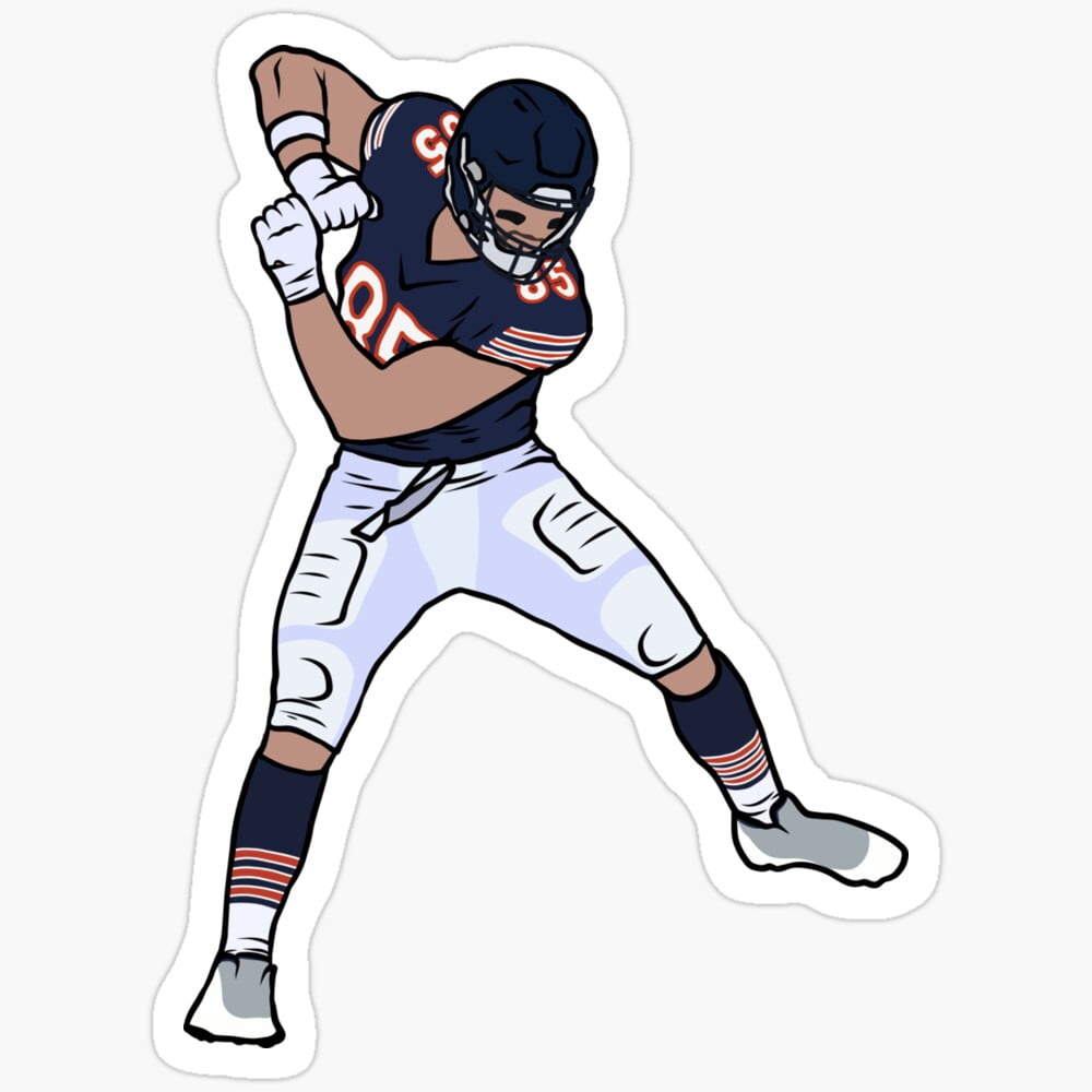 Kira Sticker - Cole Kmet Home Run Celebration Sticker - Single, Trio ...