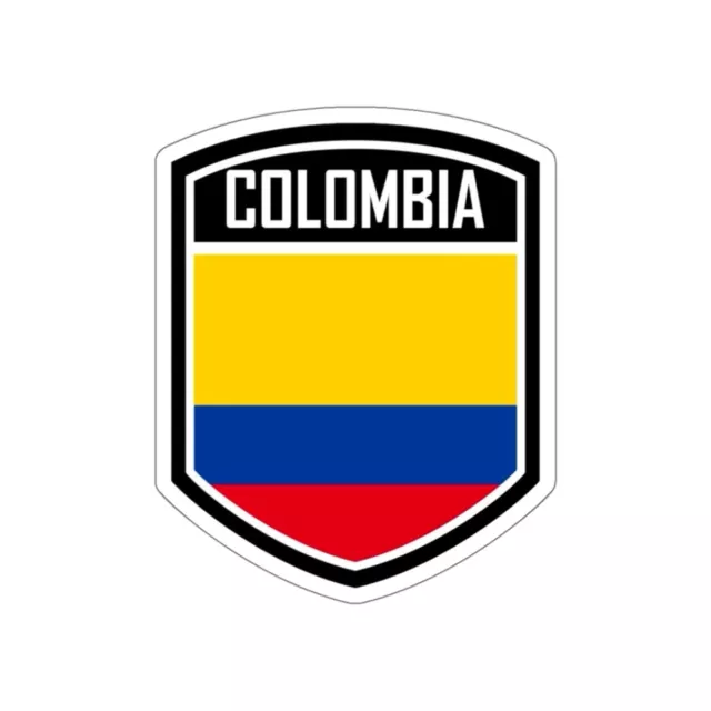 Kira Sticker With Colombia National Flag Shield Country Vinyl Decal ...