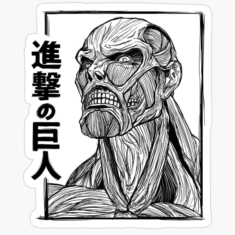 Kira Sticker - Colossal - Titan Gift For You - Phone Stickers ...