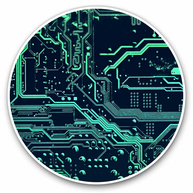 Kira Sticker With Computer Chip Motherboard Gamer Cool Gift Decorative ...