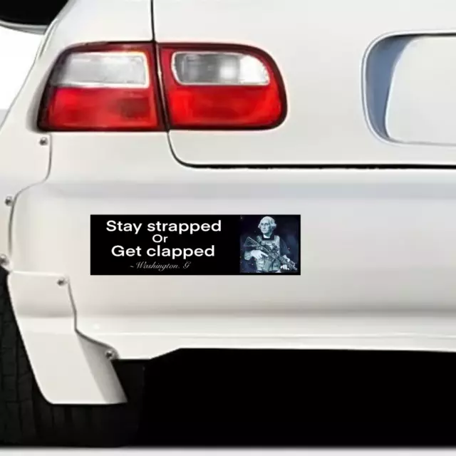 Kira Sticker With Constitutional Bumper Stay Strapped Or Get Clapped ...