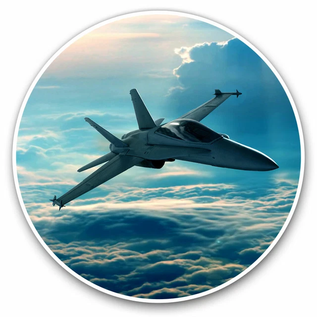 Kira Sticker With Cool Fighter Jet Plane Pilot Cool Gift Decorative ...