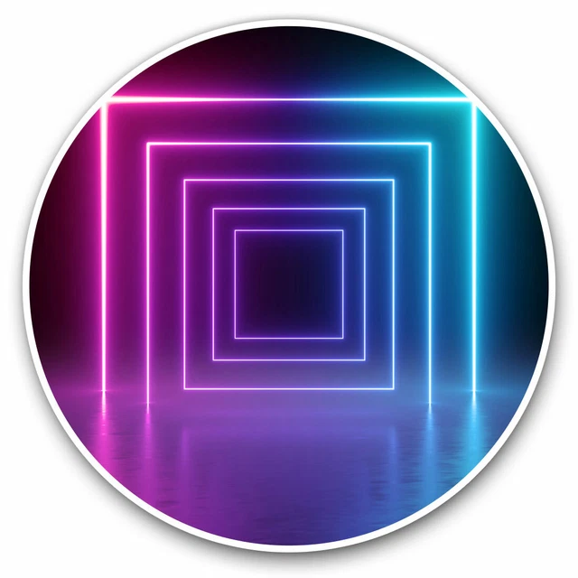 Kira Sticker With Cool Neon Lights Retro 80'S Cool Gift Decorative ...