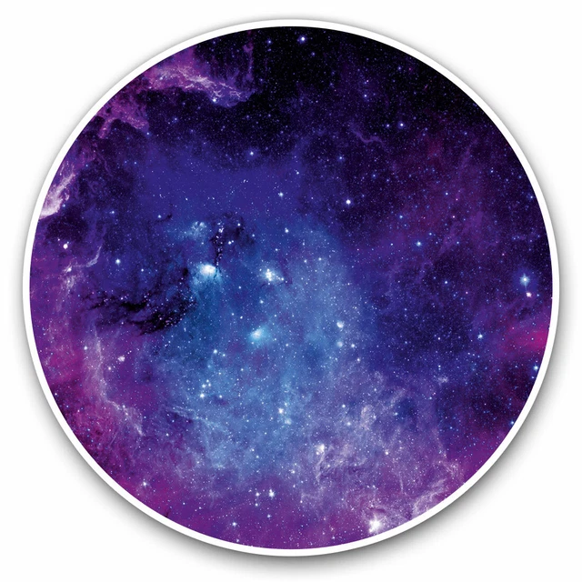 Kira Sticker With Cool Purple Solar System Space Science Cool Gift ...