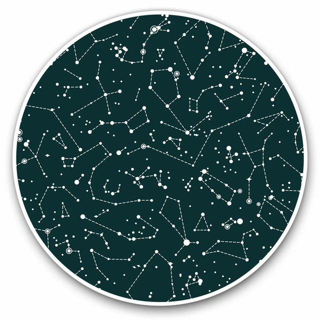 Kira Sticker With Cool Star Constellations Solar System Cool Gift ...