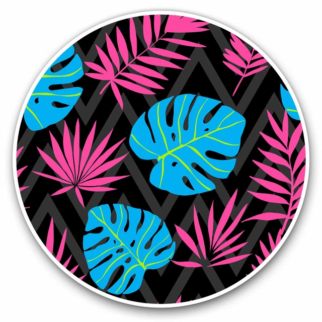 Kira Sticker With Cool Tropical Leaves Summer Exotic Cool Gift ...