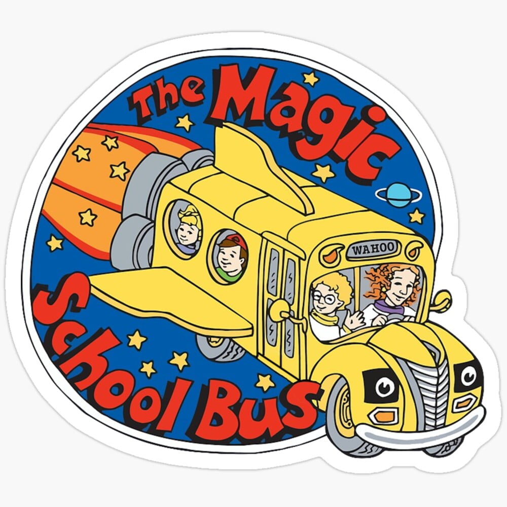 Kira Sticker Copy Of The Magic School Bus Logo - Perfect Birthday Gift ...