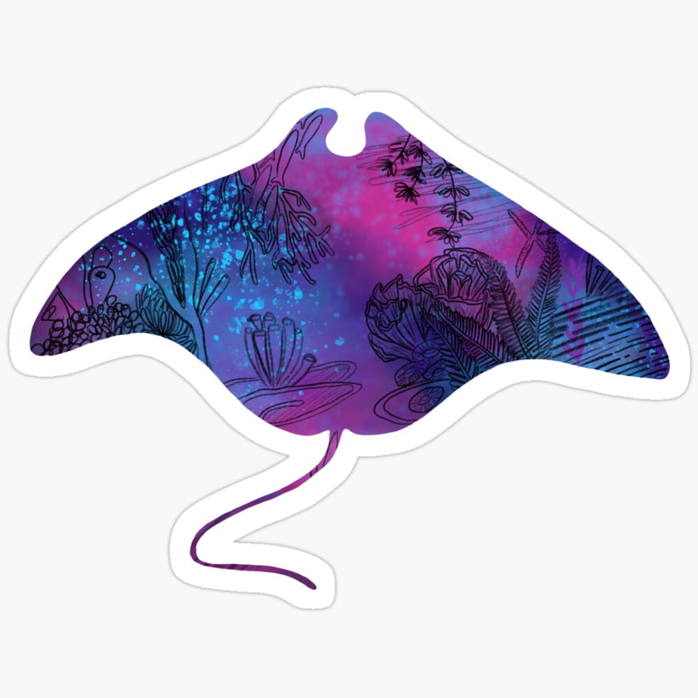 Kira Sticker Coral Reef Manta Ray - Perfect Birthday Gift For Everyone ...