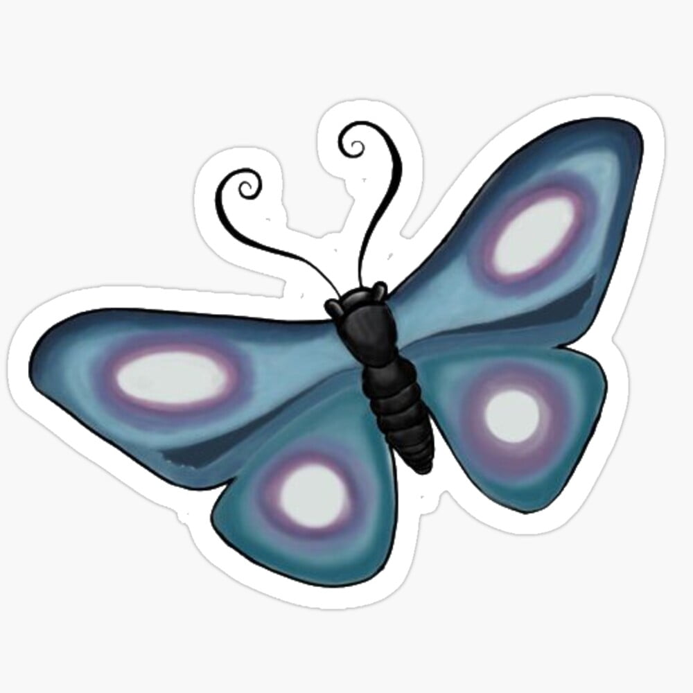 Kira Sticker - Corpse Bride Butterfly - Phone Stickers, Waterproof ...