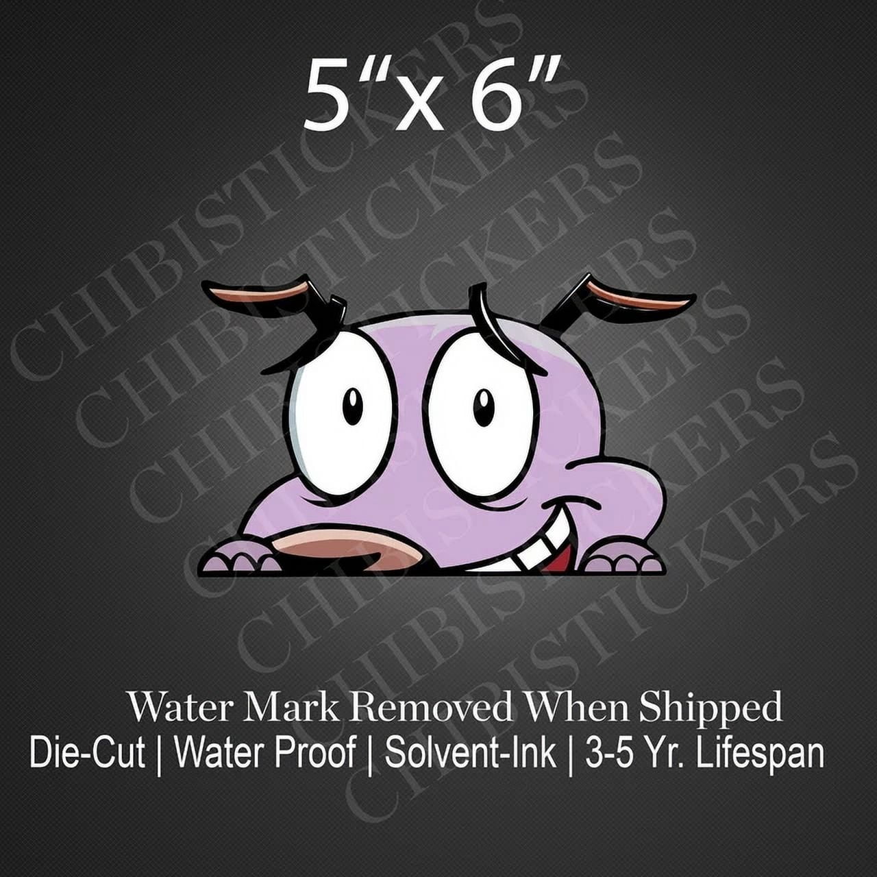 Kira Sticker With Courage The Cowardly Dog Cartoon Network Peeker Anime ...