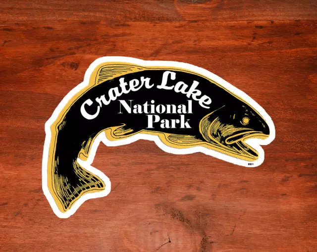 Kira Sticker With Crater Lake National Park Decal Fish Laptop Oregon ...