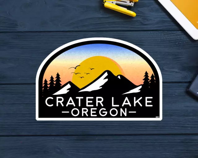 Kira Sticker With Crater Lake Oregon Decal Indoor Outdoor Decorative ...