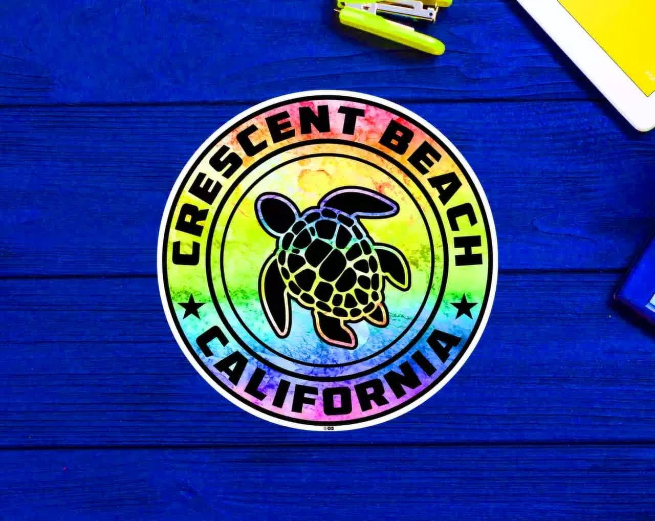 Kira Sticker With Crescent Beach California Beach Decal Sea Turtle ...