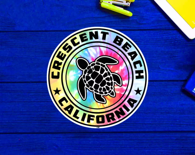 Kira Sticker With Crescent Beach California Beach Decal Sea Turtle ...