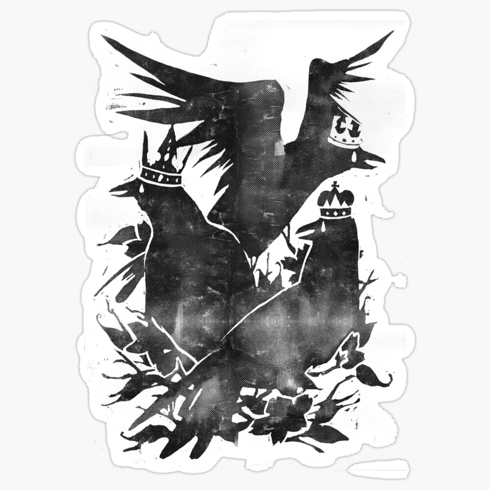 Kira Sticker - Crowned Crows Sticker - Walmart.com