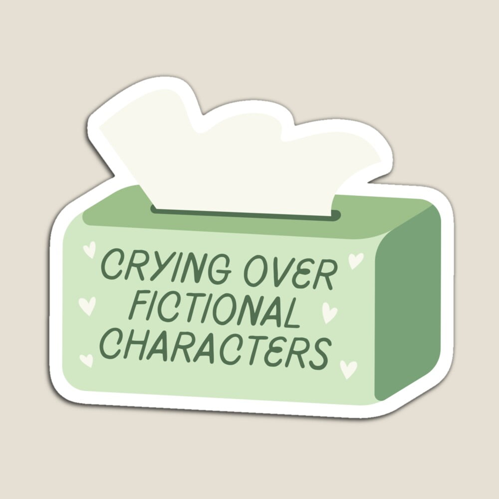 Kira Sticker With Crying Over Fictional Characters Green Tissue Box ...