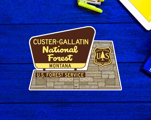 Kira Sticker With Custer Gallatin National Forest Montana Sign ...