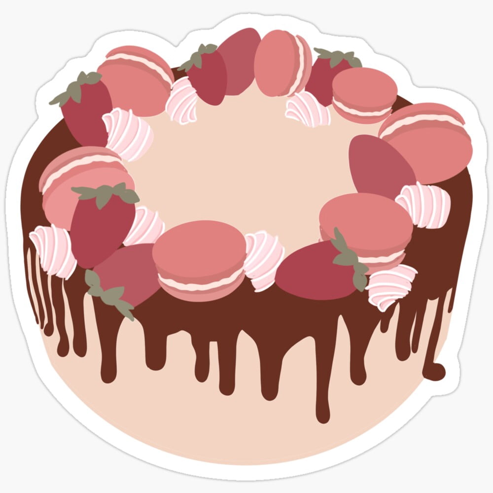 Kira Sticker - Cute Cake Sticker - Walmart.com