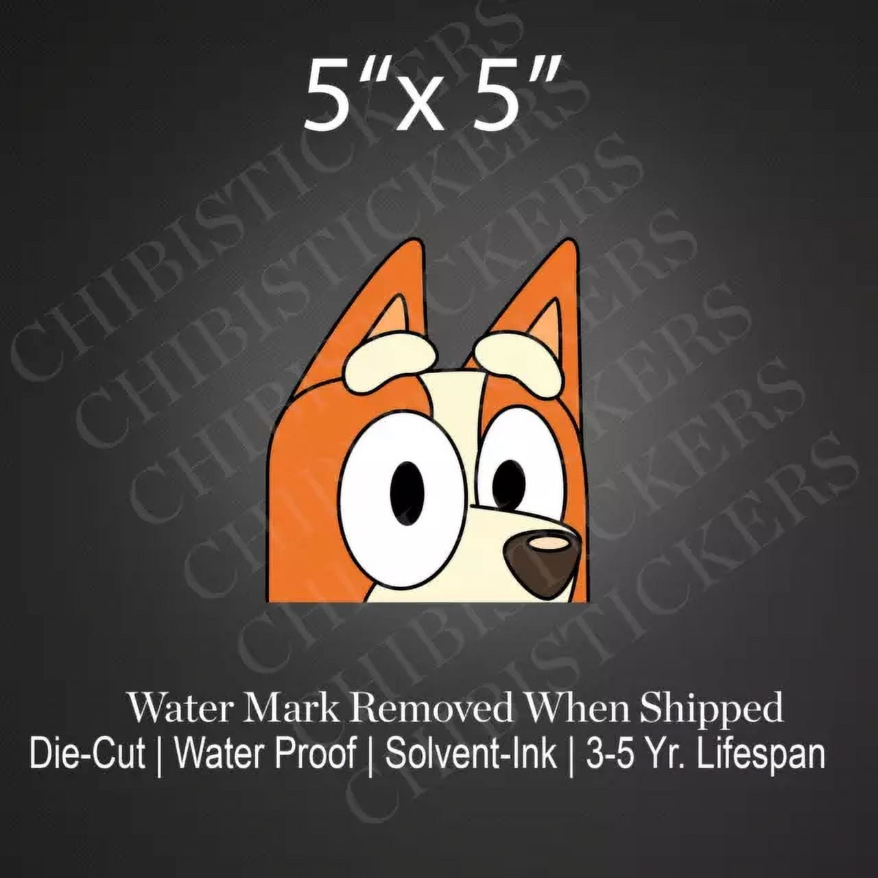 Kira Sticker With Cute Cartoon Dog Chibi Stationery Sticker Peeker Car ...