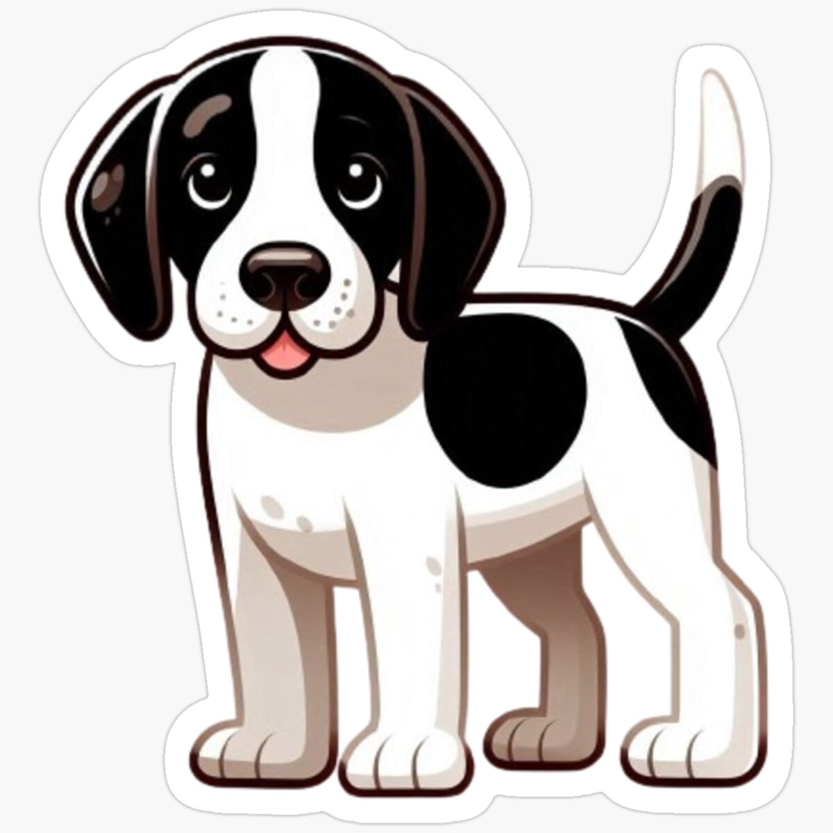 Kira Sticker - Cute Cartoon English Pointer Sticker, Funny Waterproof ...