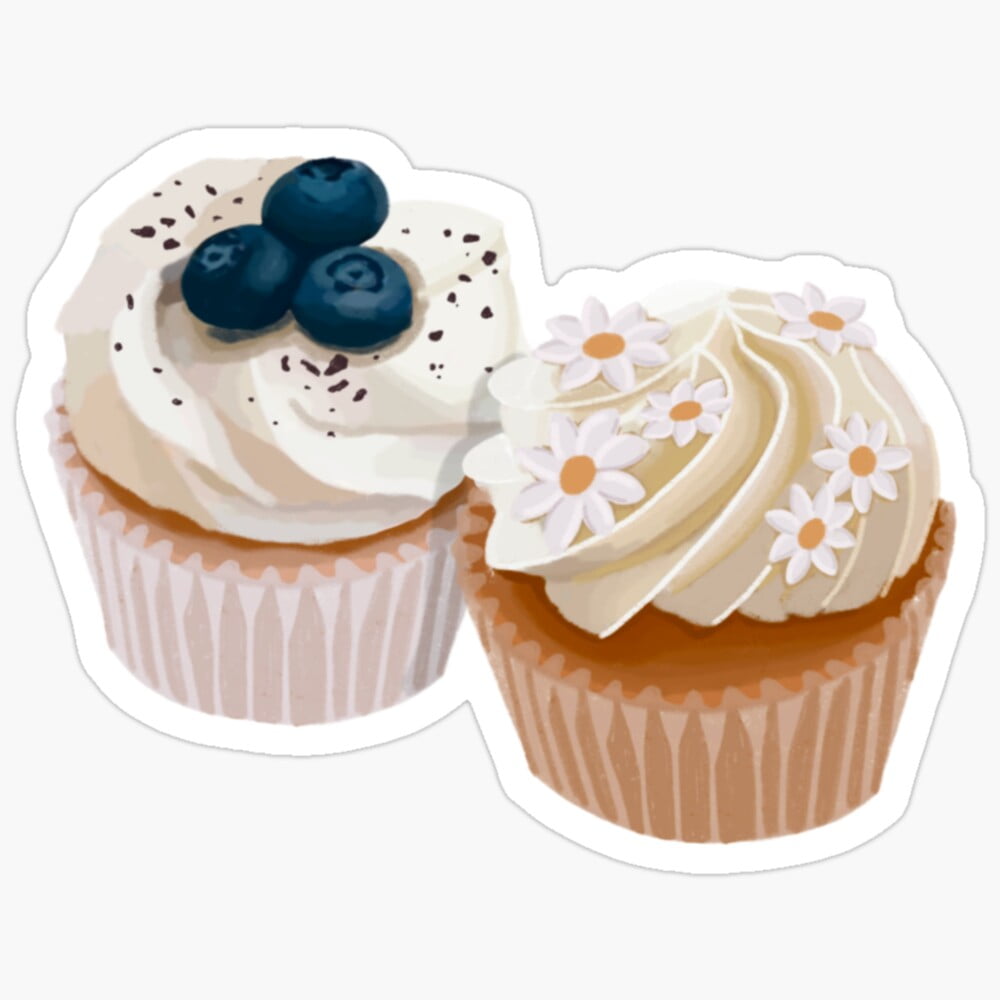 Kira Sticker - Cute Cupcakes Sticker - Walmart.com