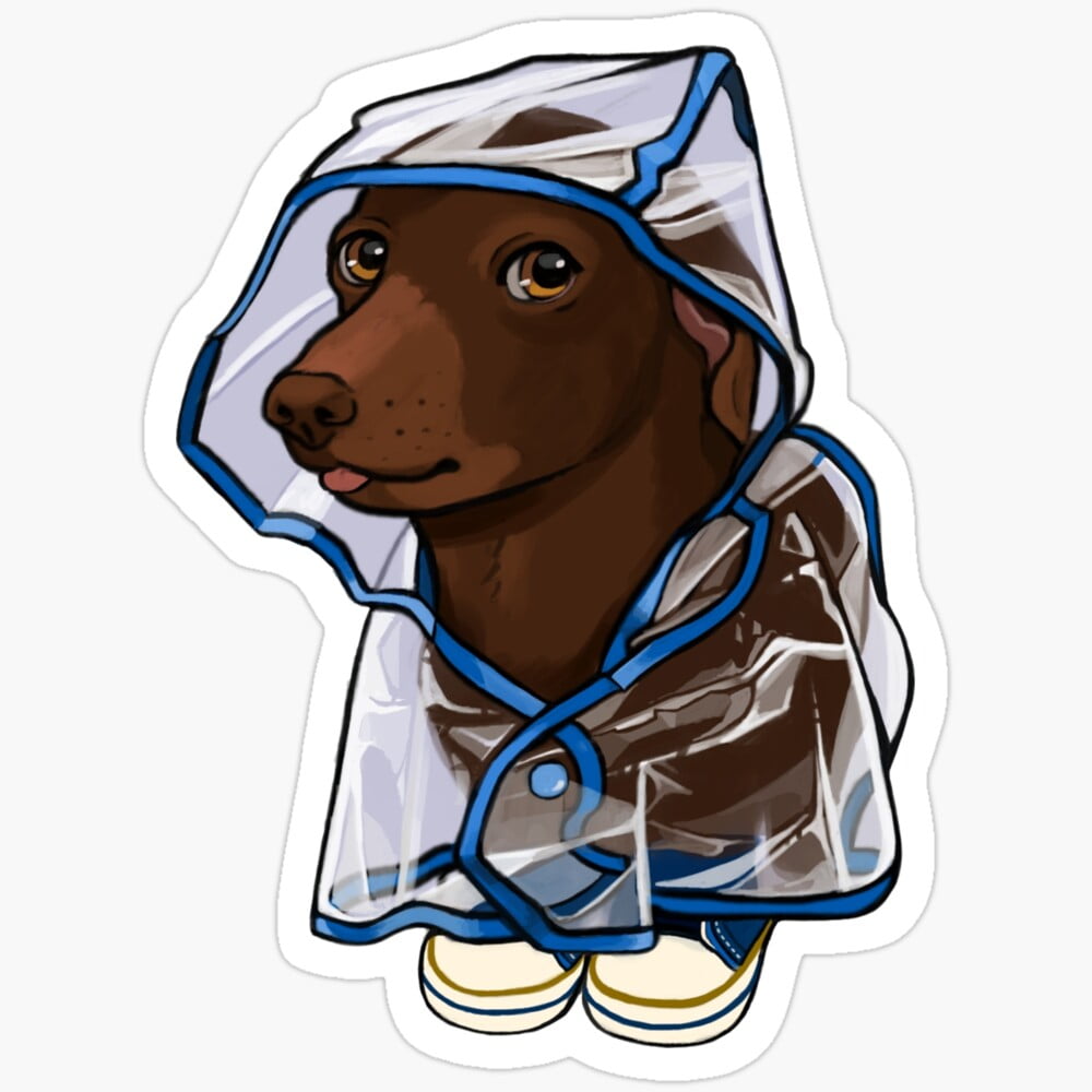 Kira Sticker - Cute Dachshund Gift For You - Phone Stickers, Waterproof ...