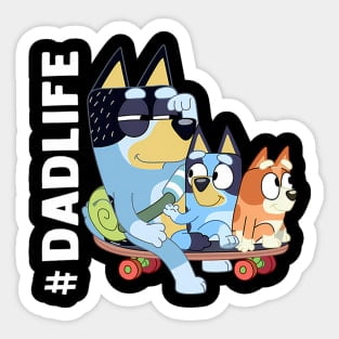 Kira Sticker With Cute Family Dog Dad Life Bluey S For Kids, Bluey S ...
