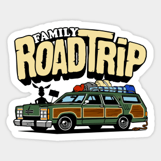 Kira Sticker With Cute Family Road Trip In The Vintage Truckster Queen ...