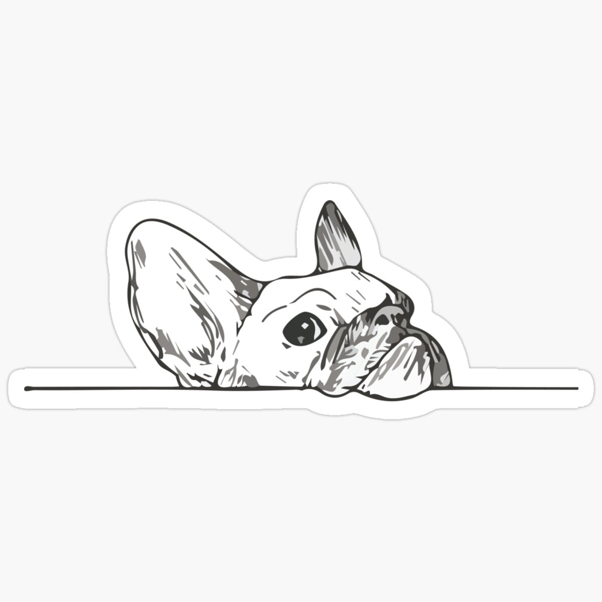 Kira Sticker - Cute French Bulldog | Hello There Sticker, Funny ...