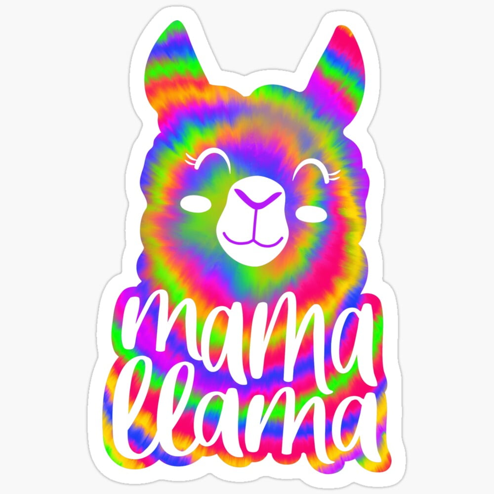 Kira Sticker With Cute Mom Mama Cute Lama Mother Family Son Daughter ...