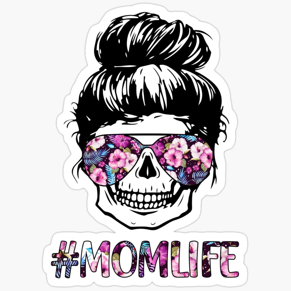 Kira Sticker - Cute Mom Skull Mama Mother Family Son Daughter Gift Moms ...