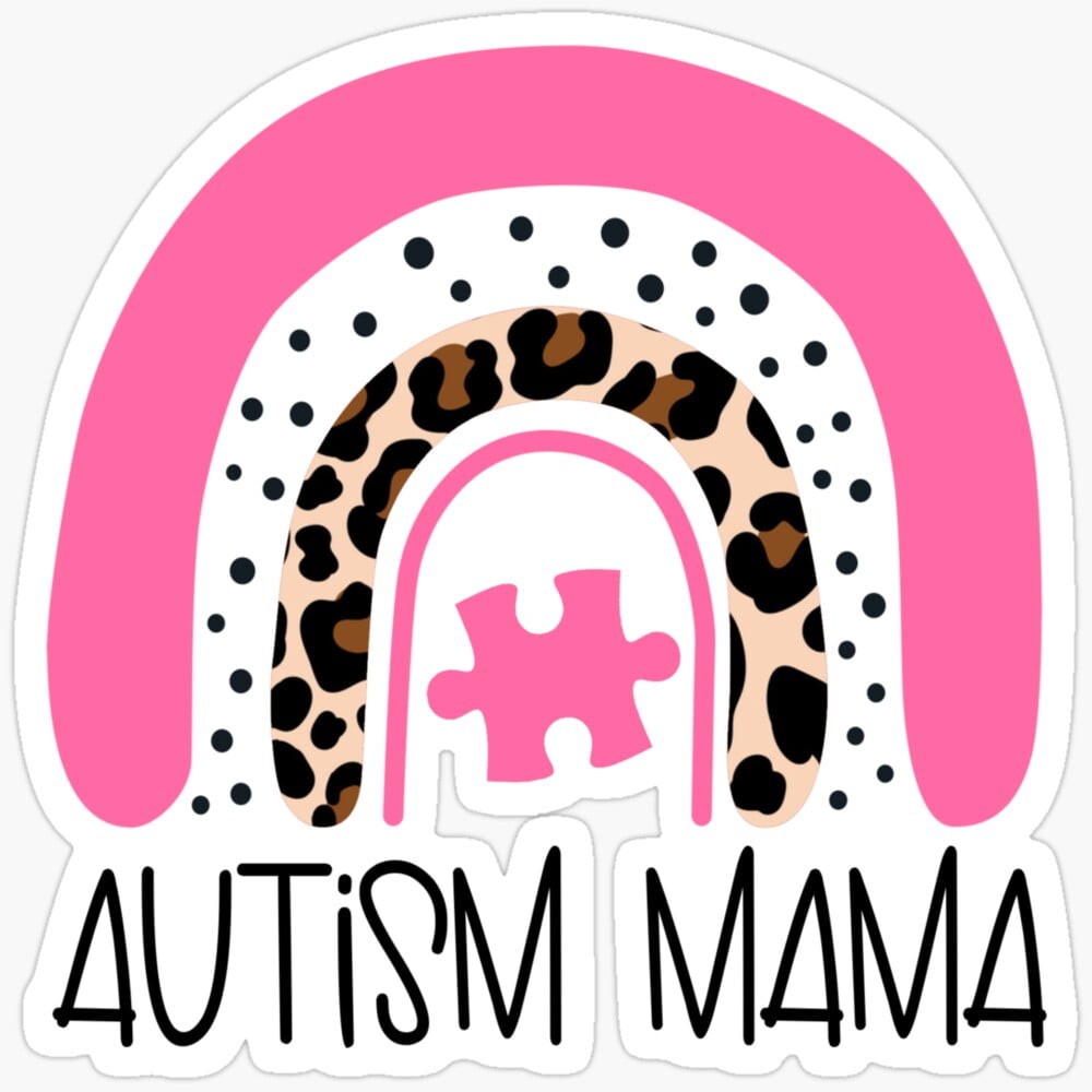 Kira Sticker - Cute Rainbow Puzzle Piece Autism Spectrum Disorder ...