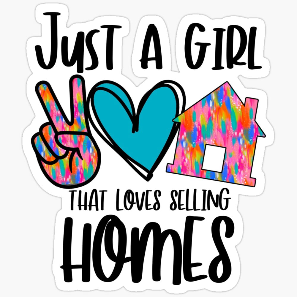 Kira Sticker - Cute Sold Women Woman Real Estate Agent Rea House Home ...