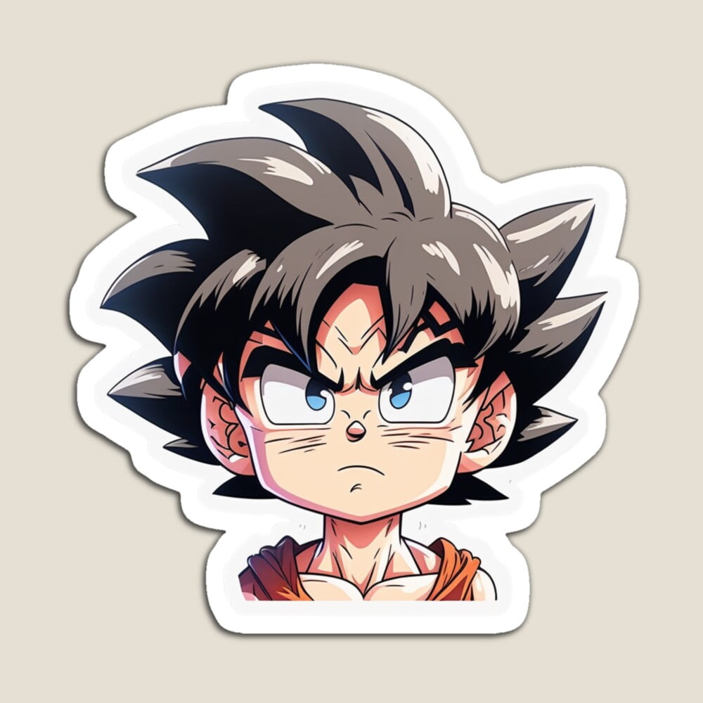 Kira Sticker With Cute Ultra Instinct Goku Sticker - Adorable And ...