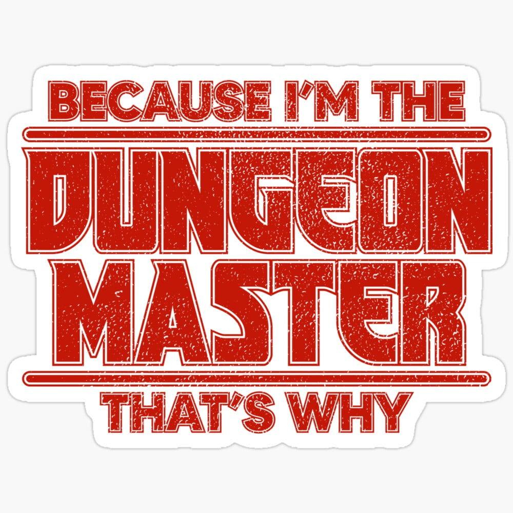 Kira Sticker - D&D Dungeon Master Grunge - Phone Stickers, Waterproof ...