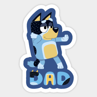 Kira Sticker With Dad Dance Bluey S For Kids, Bluey S Party Favors ...