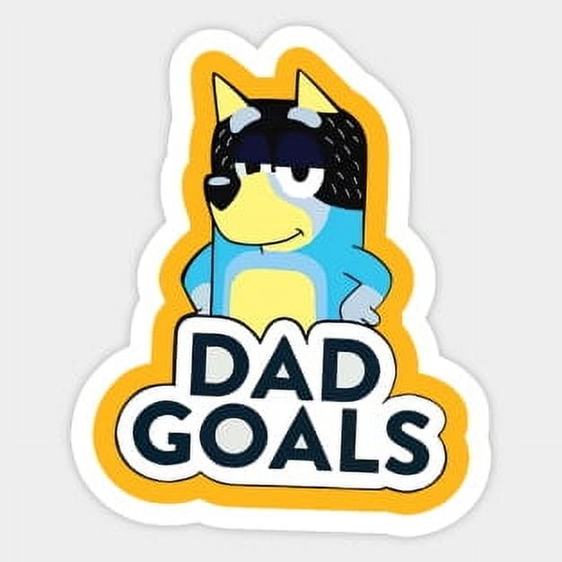 Kira Sticker With Dad Goals, Bluey Bluey S For Kids, Bluey S Party ...
