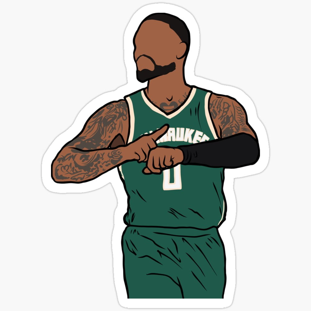Kira Sticker - Damian Lillard Milwaukee Celebration Sticker - Single ...