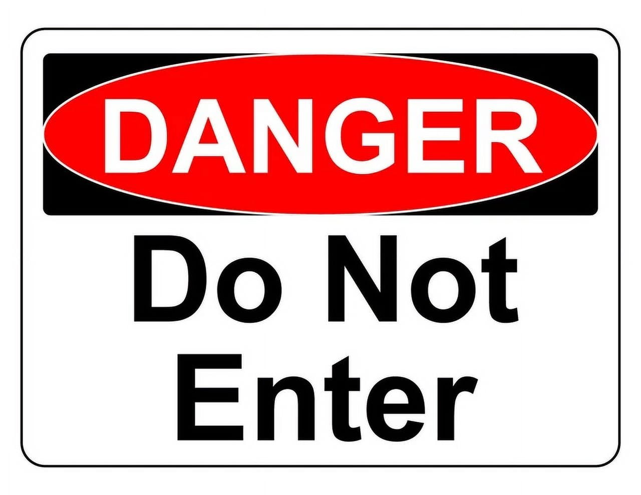 Kira Sticker With Danger Do Not Enter Osha Decal Safety Sign Usa Made ...