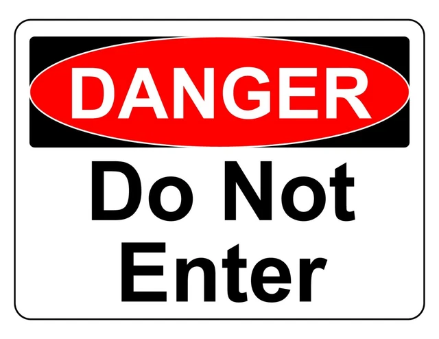 Kira Sticker With Danger Do Not Enter Osha Decal Safety Sign Usa Made ...