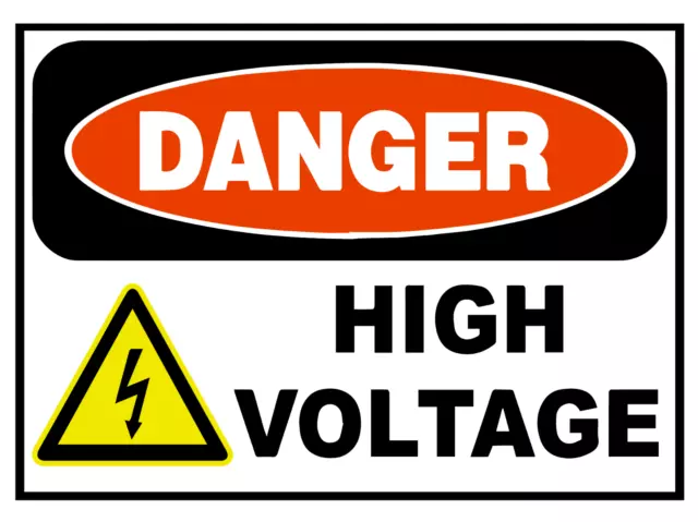 Kira Sticker With Danger High Voltage Osha Decal Usa Made Truck Vehicle ...